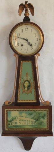 1920s Banjo Clock By Plymouth, George Washington