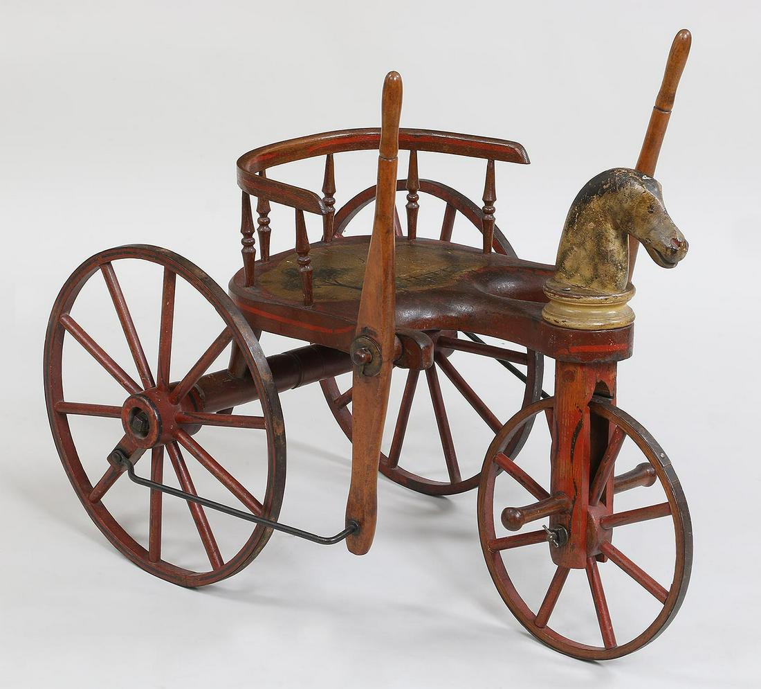 19th Century Hand Propelled Horse Velocipede