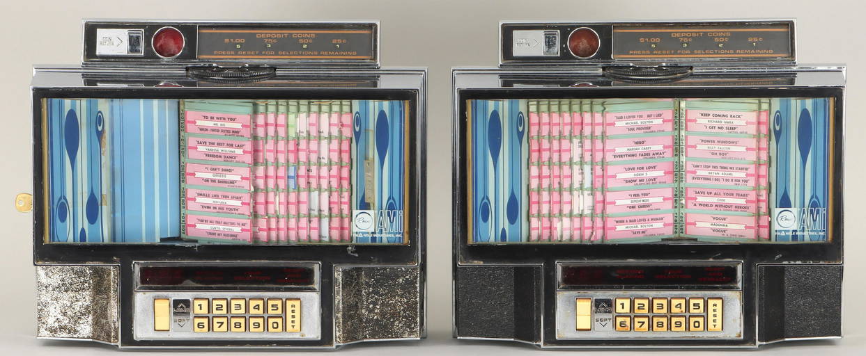 Pair of chrome diner jukeboxes (#0234) on Mar 22, 2023 | South Bay ...