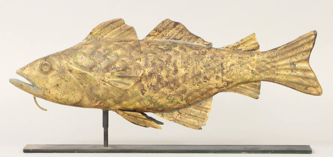 American Copper Cod Fish Weathervane