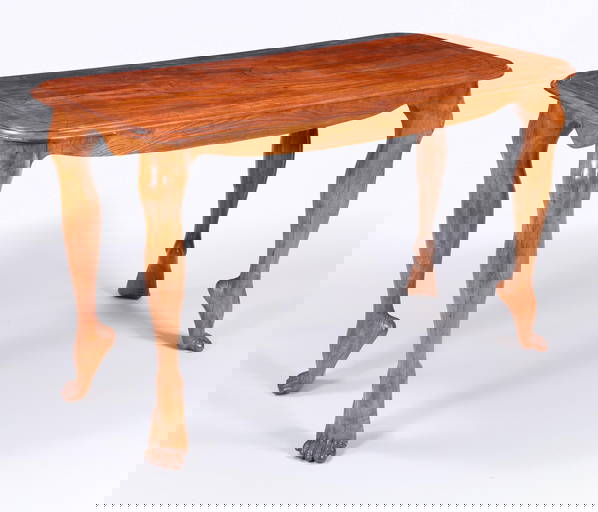 French Folk Art Table With Human Form Legs