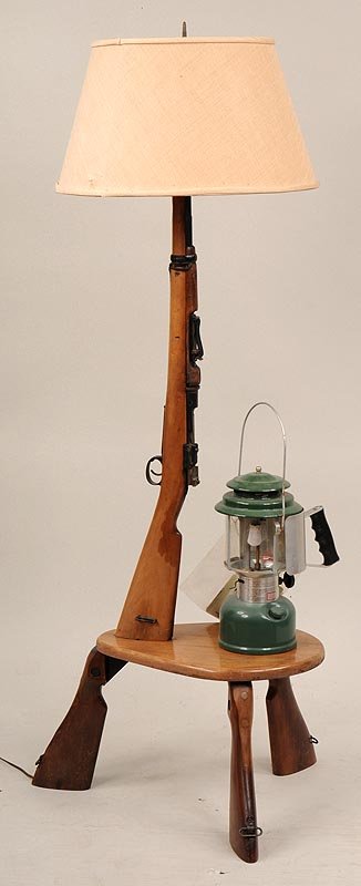 Group of (2) gun stock lamp & Coleman lantern - Sep 07, 2013 | South ...