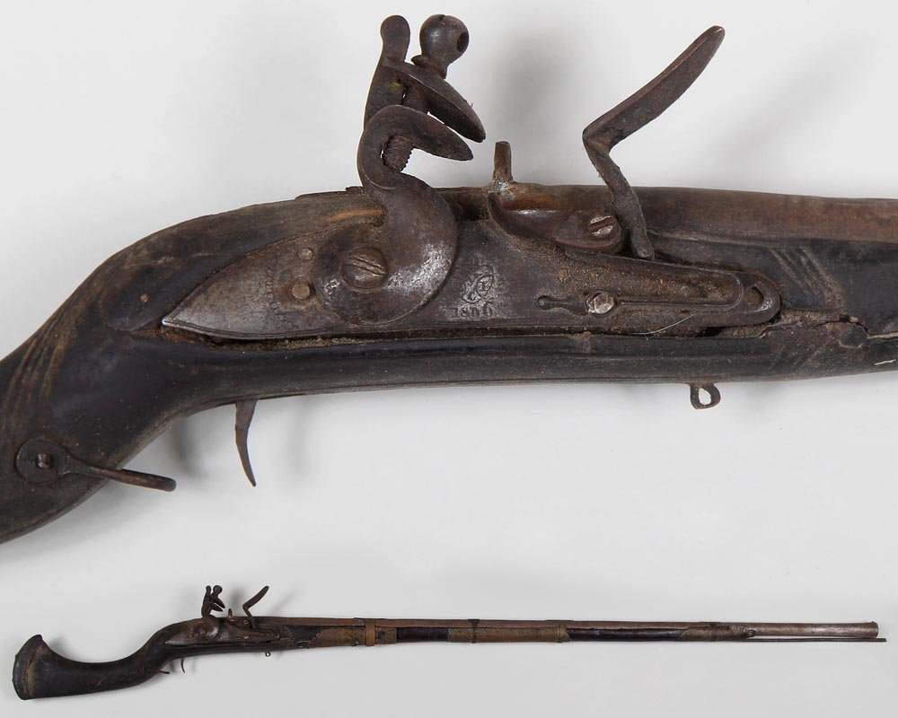 Early Arabic Flintlock Musket Or ''camel Gun''. The