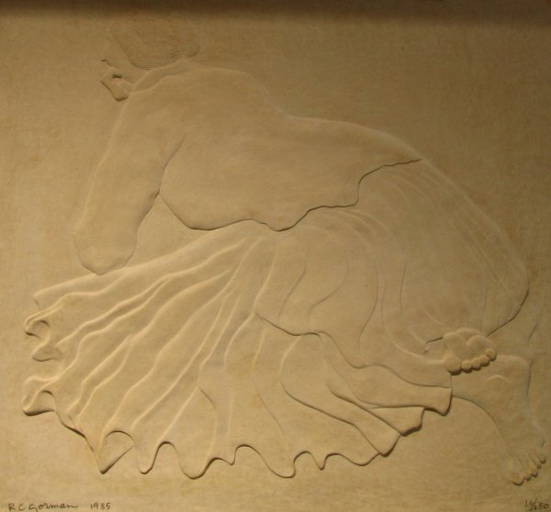 R.c. Gorman Heavy Cast Paper Relief Signed & Numb