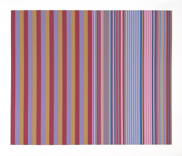 Gene Davis Screenprint Pencil Signed & Numbered