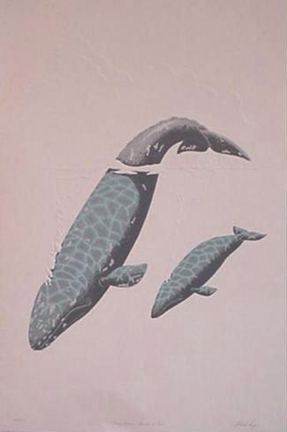 Frank Logan Whales Pencil Signed & Numb