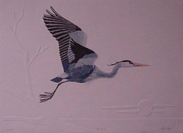 Frank Logan Stork Pencil Signed & Numbe