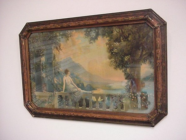 R. Atkinson Fox Print Of Lady On Wall