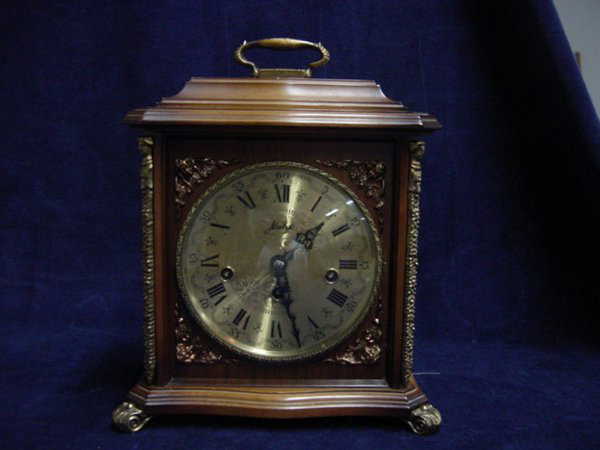 7058: W. Haid mantle clock, West Germany