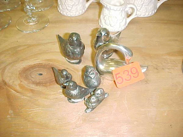 Seven Pewter Birds