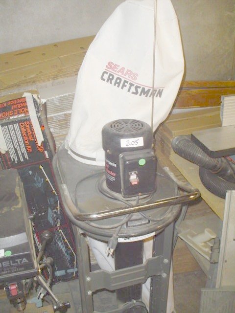 205: Craftsman 1 HP dust collector system on
