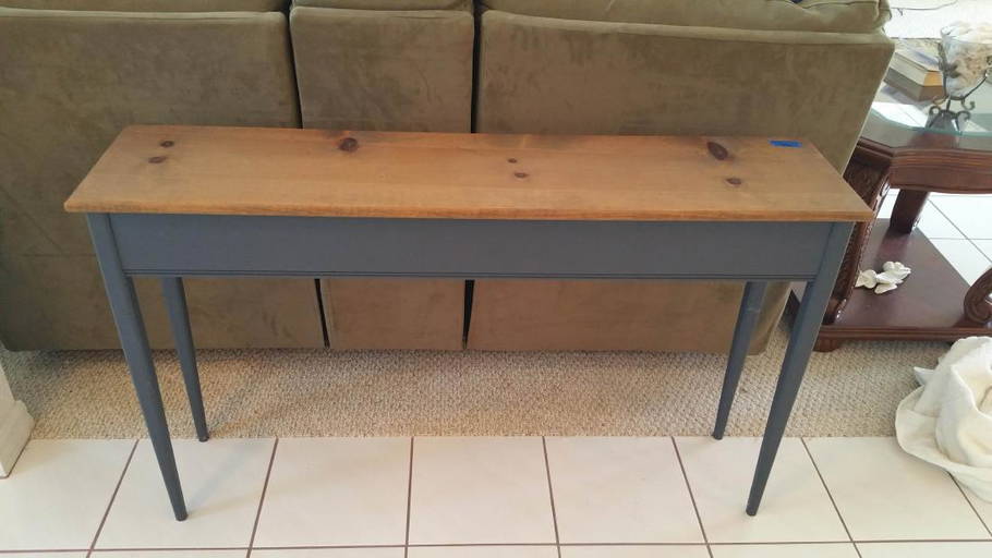 Solid Wood Entry Table, Shaker Style