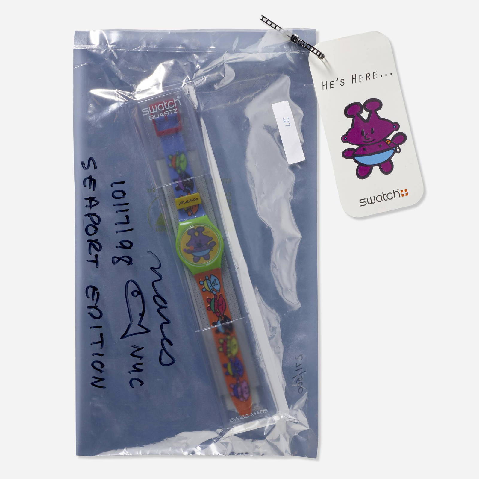 Peter Marco For Swatch, Alien Baby Watch Gg175 ... Auction