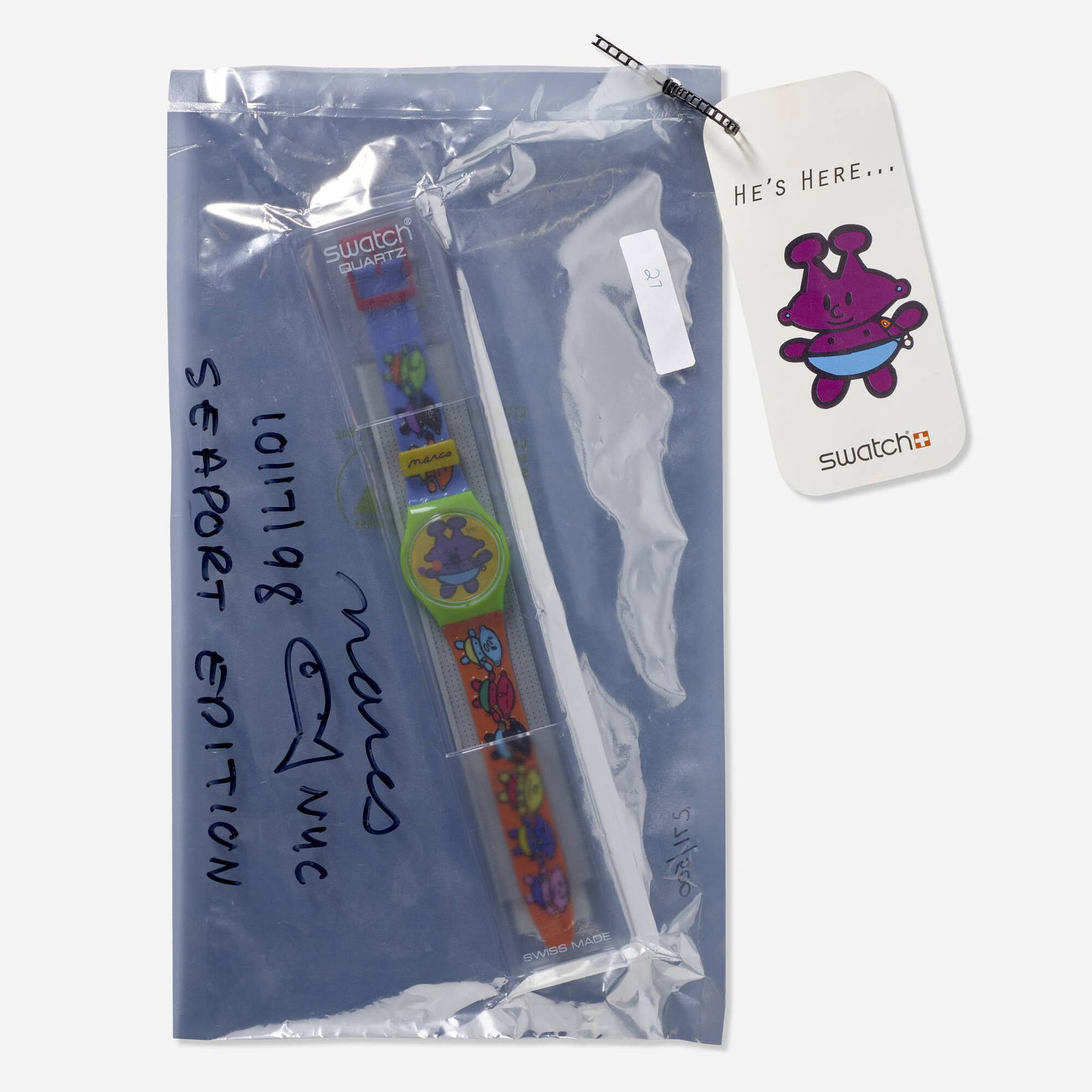 Peter Marco For Swatch, Alien Baby Watch Gg175 ... Auction