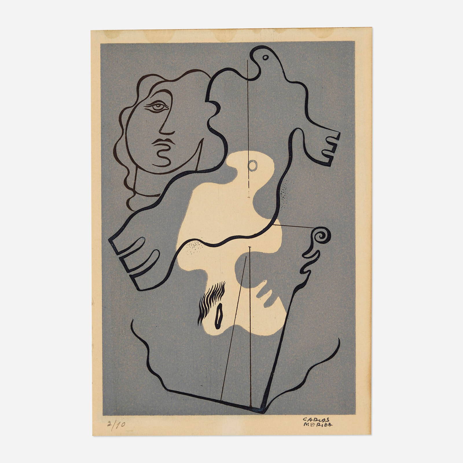 Carlos Merida, Abstract Composition ... Auction