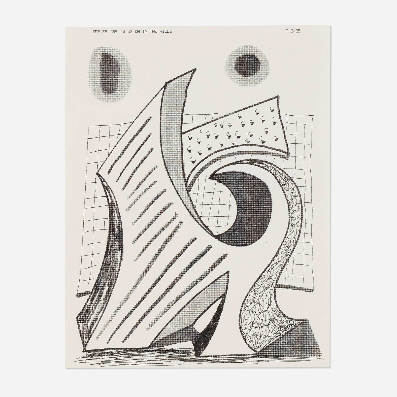 David Hockney, Abstract Building Auction