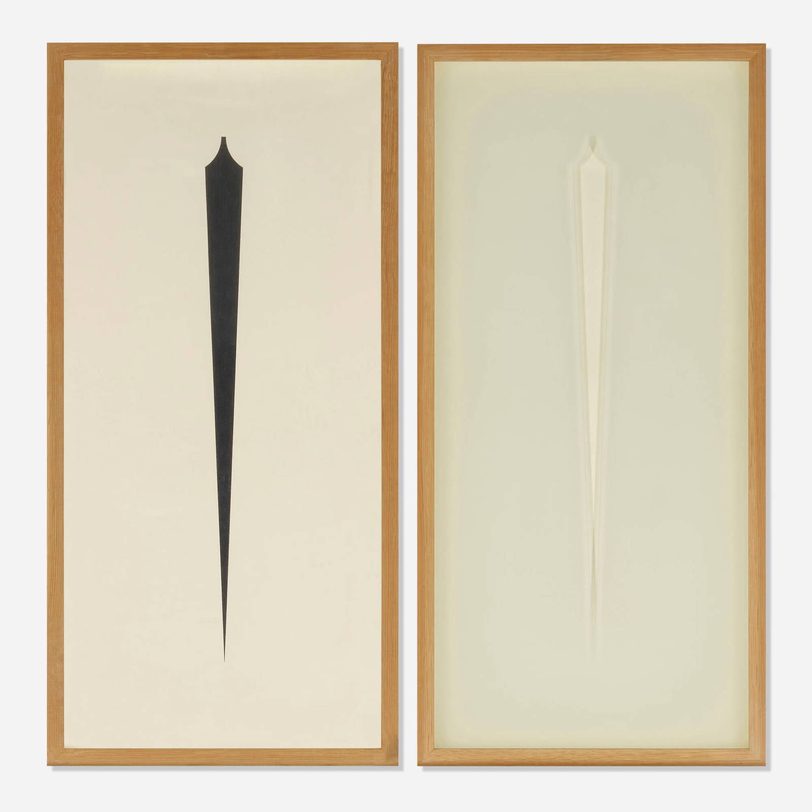 Daniel Clayman, Object/shadow Plumb (diptych) Auction