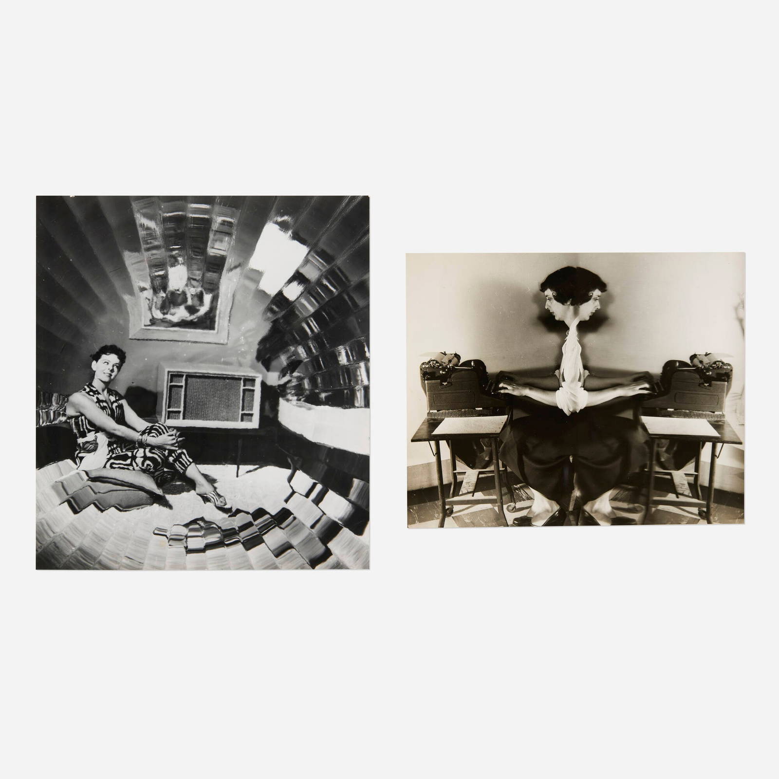 Weegee, Female Model Distortions (two Works) Auction
