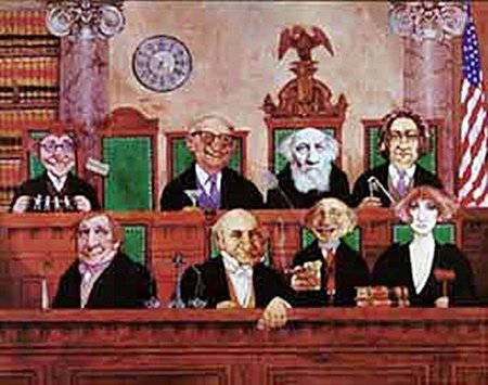 Court Supreme Lithograph By Charlie Bragg