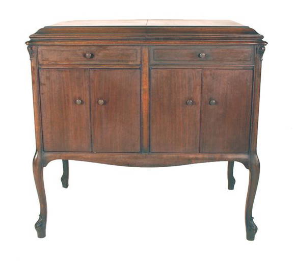 Victrola Vv 220 Mahogany Console Phonograph