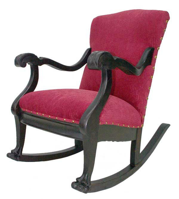 81: Classical Empire Revival Rocking Chair