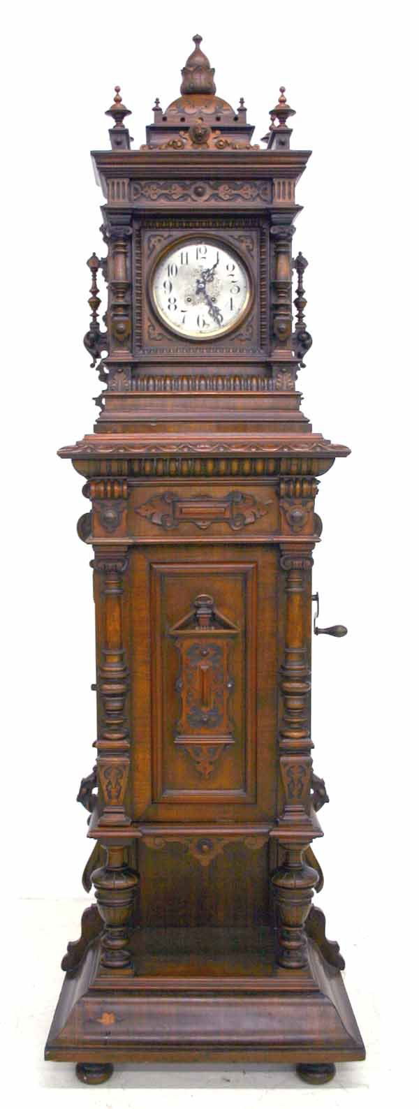 143: Symphonion Musical Disc Hall Clock Model 25St