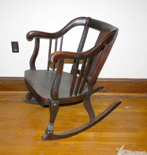 1194: Mahogany Claw Foot Rocker - Apr 17, 2004 | Grand View Antiques ...