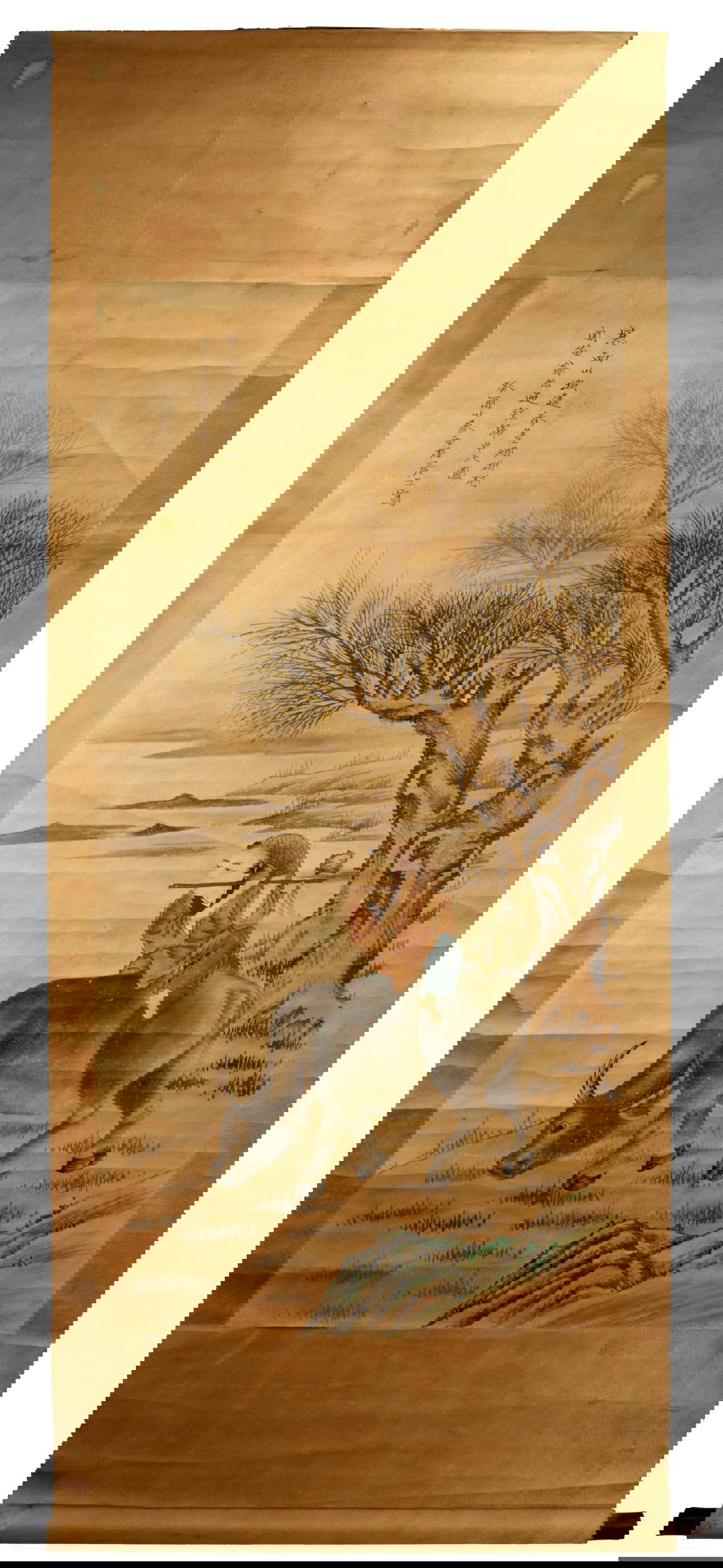 Attributed And Signed Gu Luo (1763-1837). A Ink And Color On Paper ...