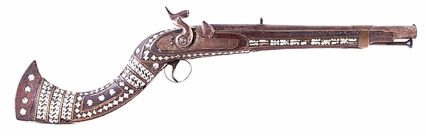 ANTIQUE AFGHAN INLAYED JEZAIL CAMEL SADDLE RIFLE T