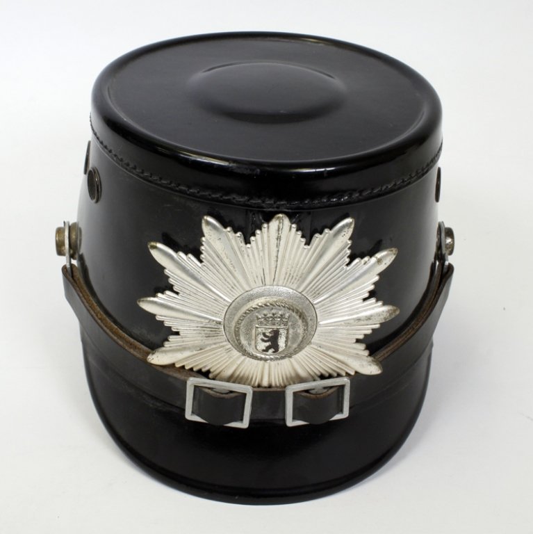 West German Berlin Police Tschako Shako Helmet - Aug 12, 2014 | Main ...