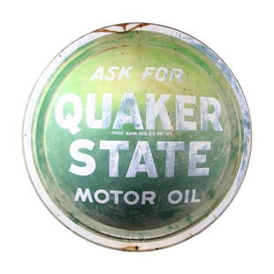 Quakerstate Motor Oil Sign