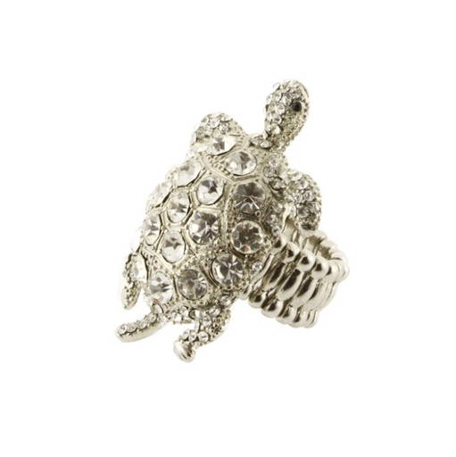Rhinestone Turtle Ring