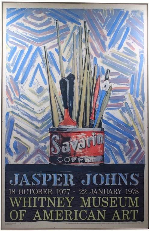 Jasper Johns 1977 Exhibit Poster