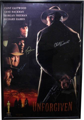 Cast Signed Unforgiven Movie Poster COA - Aug 30, 2016 | Main Street ...