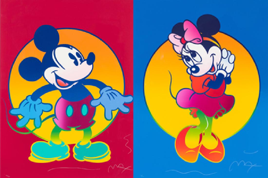 Peter Max 'Mickey Mouse & Minnie Mouse'