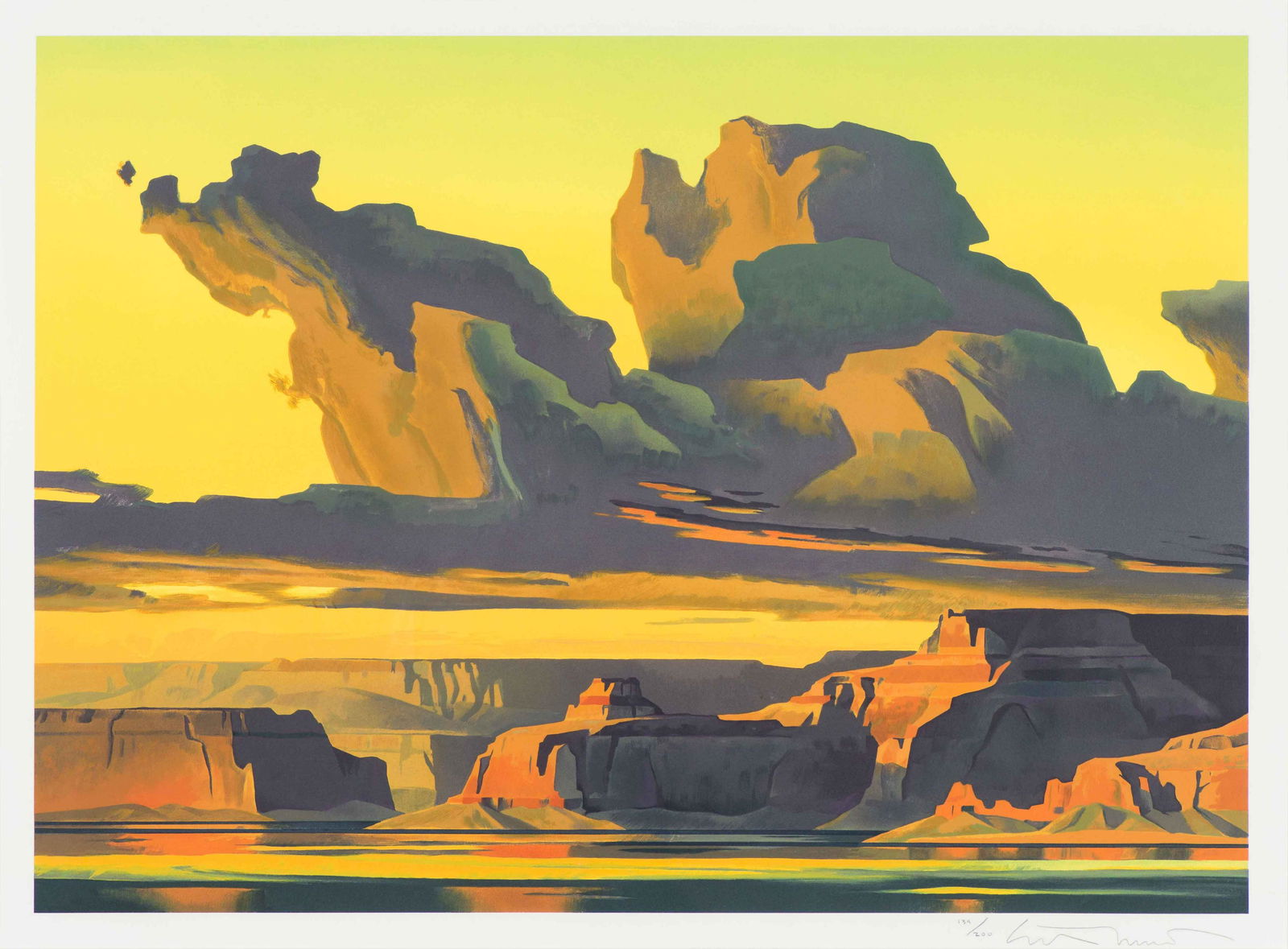 Ed Mell Golden Light, Lake Powell - Oct 26, 2019 | Larsen Art Auction in AZ