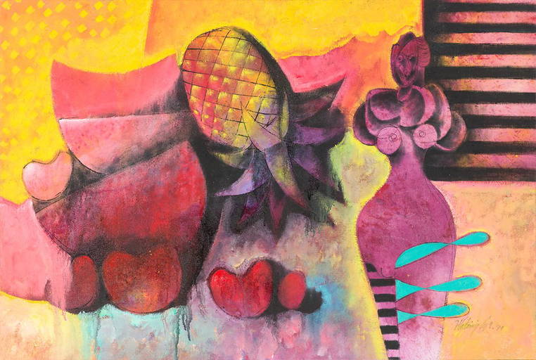 Vladimir Cora (american/mexican, B. 1951) 'la Pina'