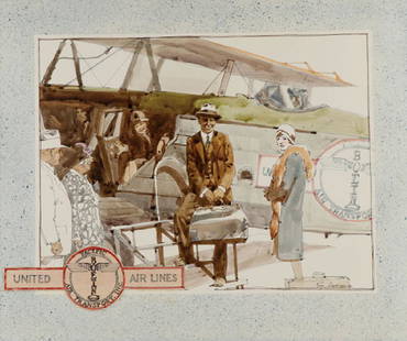 Original Advertising Art For Thermos By Roy B. Peebles