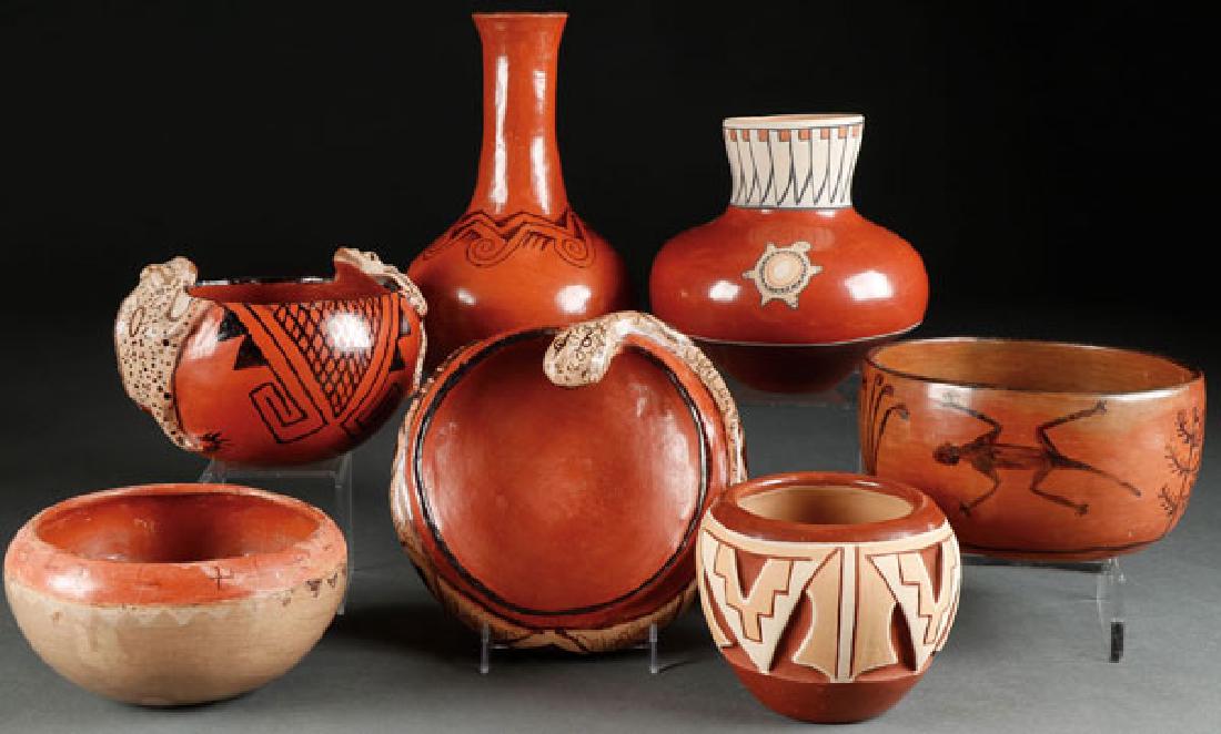 Six Maricopa Pottery Pieces