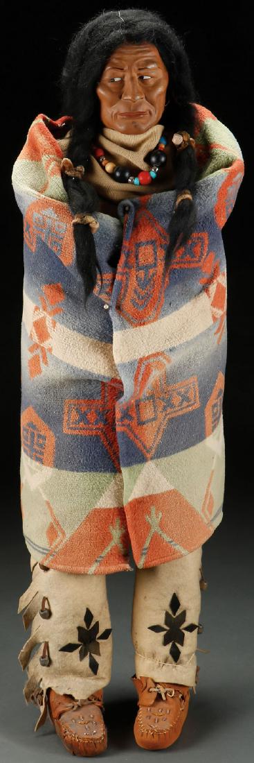 A LARGE SKOOKUM DOLL