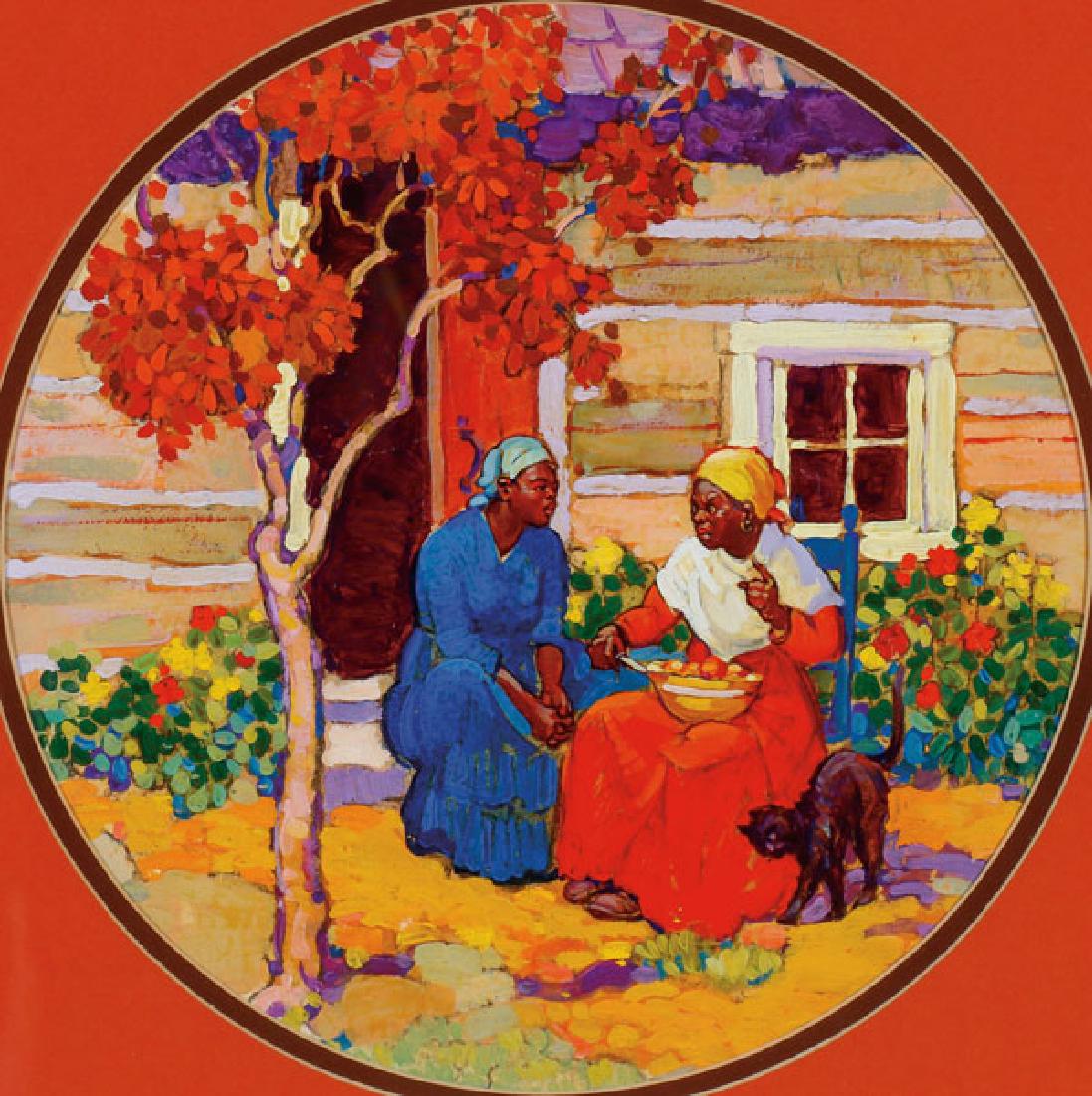 ORIGINAL BLACK MAMMY ILLUSTRATION ART SIGNED C. 1930