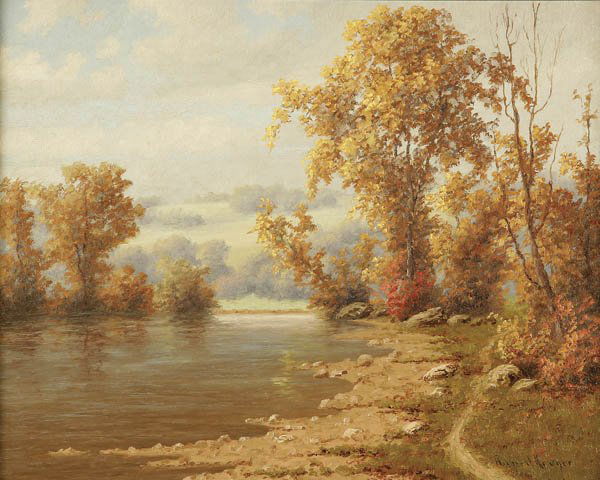 Richard Kruger (american B.1880 ) Fall Landscape