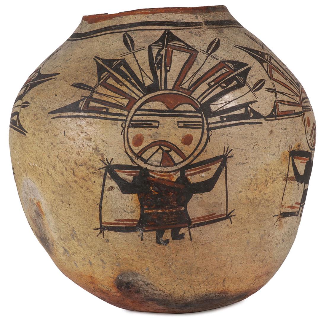 A RARE AND IMPORTANT HOPI POLYCHROME JAR