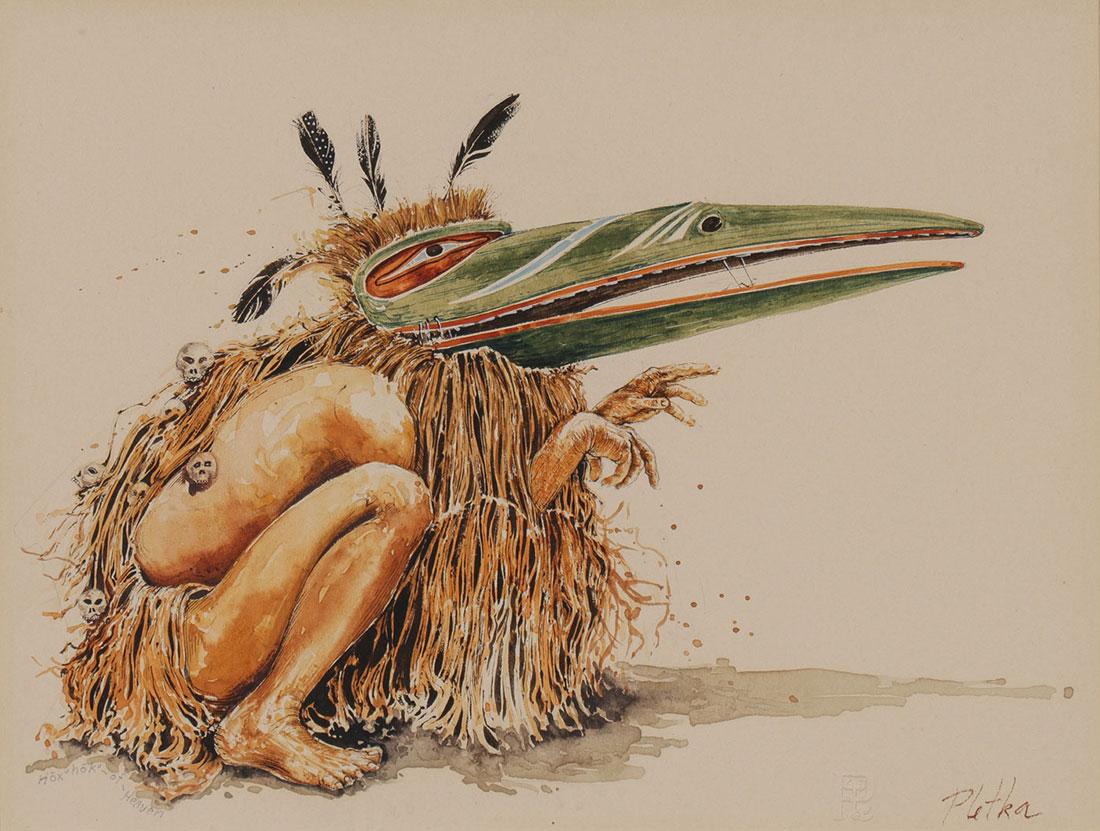 ORIGINAL PAUL PLETKA WATERCOLOR