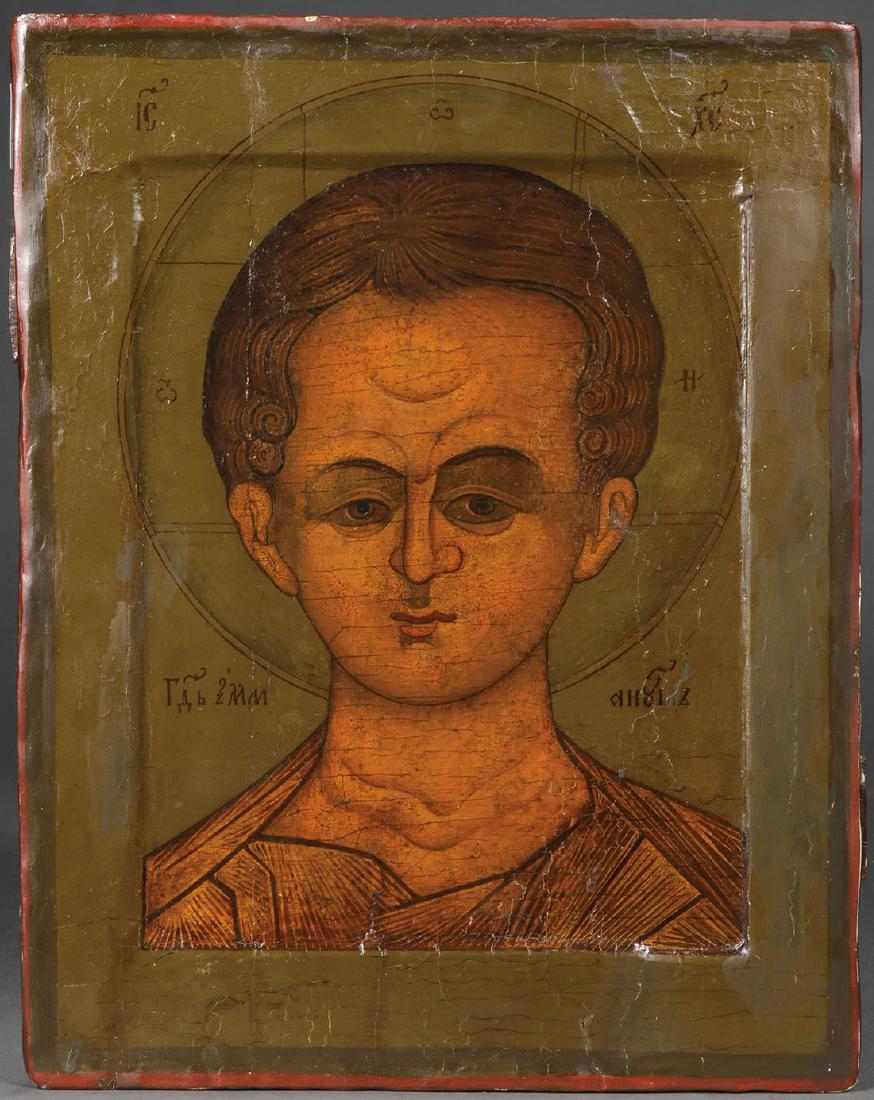 A RUSSIAN ICON OF THE LORD IMMANUEL, 16TH/17TH C.