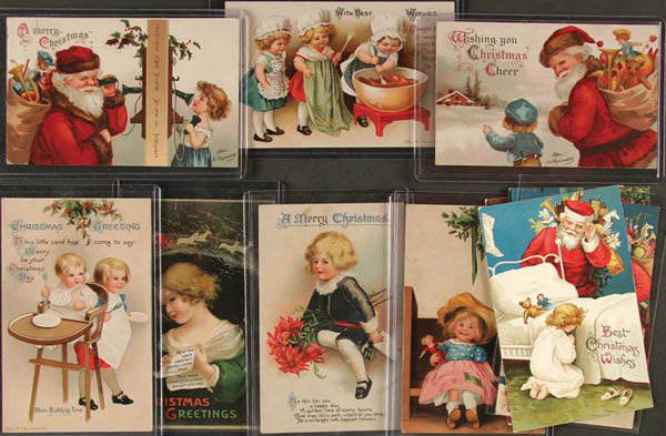 11 Clapsaddle Christmas Postcards Most Are Santas