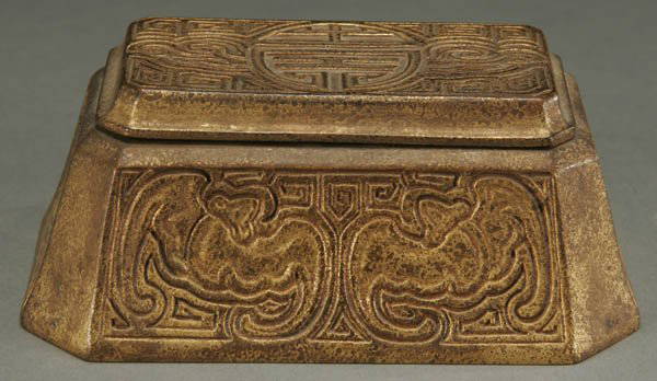 Tiffany Studios "chinese" Pattern Double Ink Well