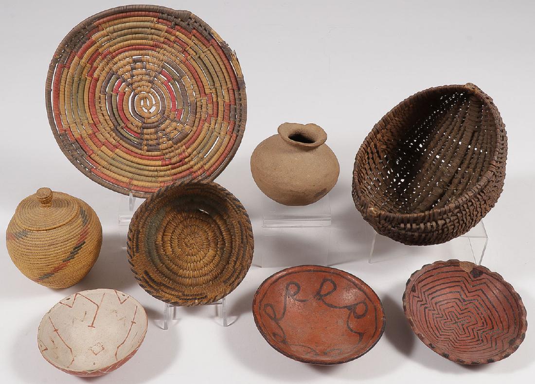 7 NATIVE AMERICAN ITEMS CIRCA 19TH & 20TH C