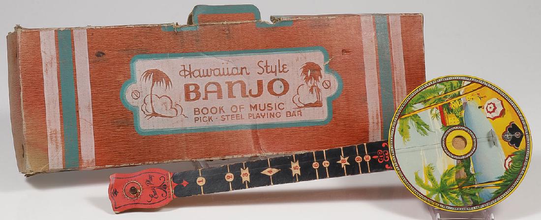 A Marx Hawaiian Style Banjo In Original Box
