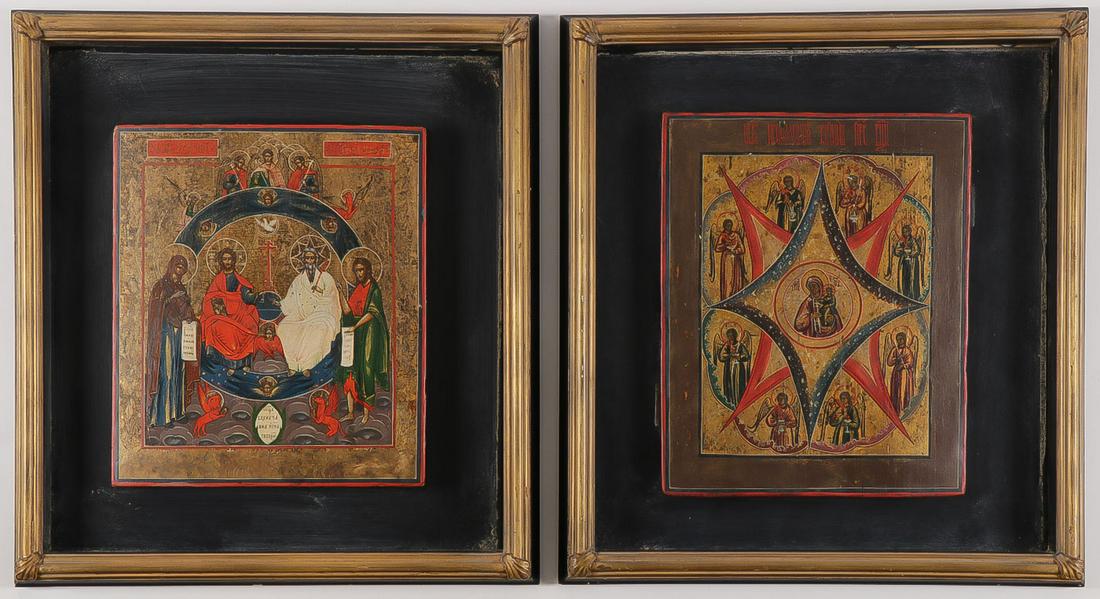 A Pair Of Russian Icons, 19th Century